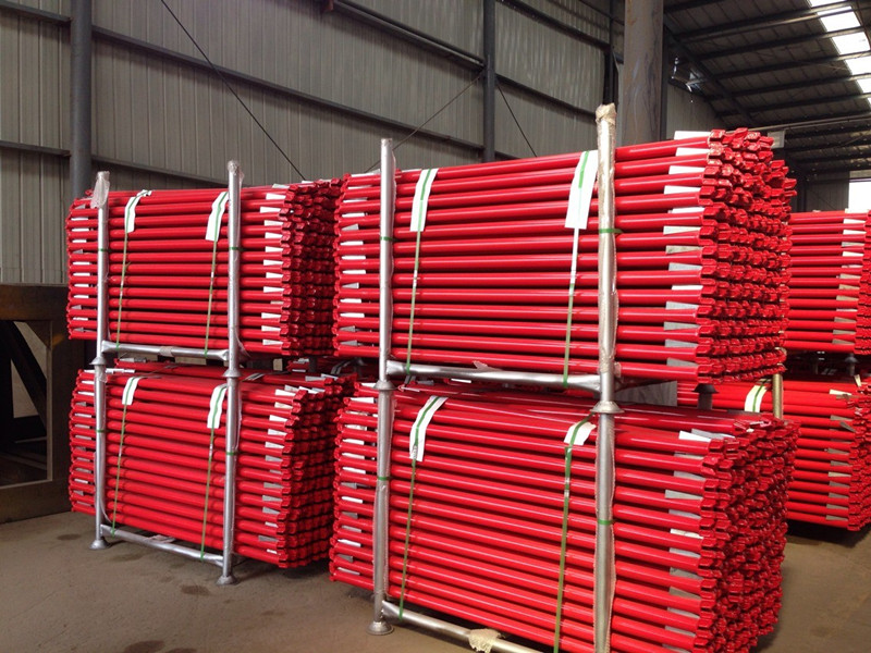 China Custom Ringlock Scaffolding with Red Painted Surface Finish ...
