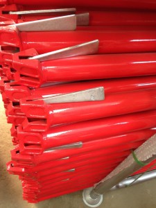 China Custom Ringlock Scaffolding with Red Painted Surface Finish ...