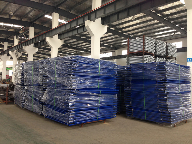 Blue Surface Walkthrough Frame System Scaffolding/Scaffold for Construction